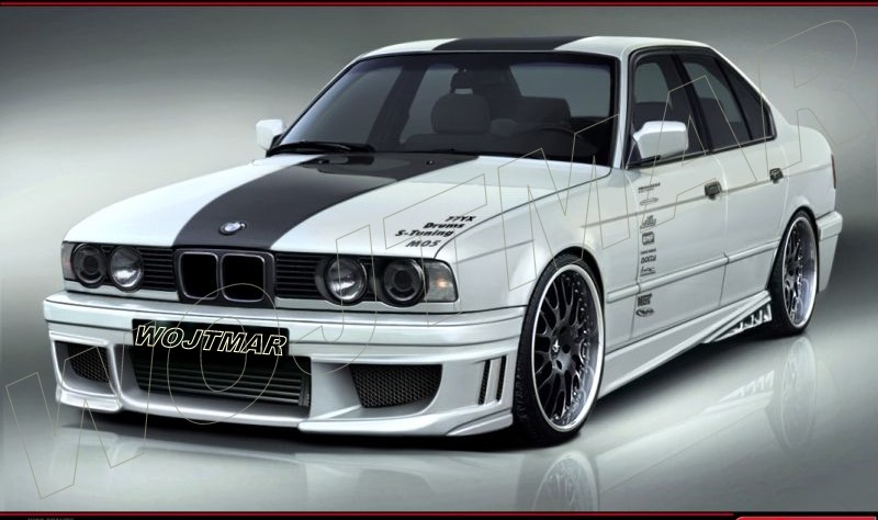 BMW E34 KOMPLETNY BODYKIT-ZDERZAK PRZÓD-ZDERZAK TYŁ-PROGI-ST :: Wojtmar ...