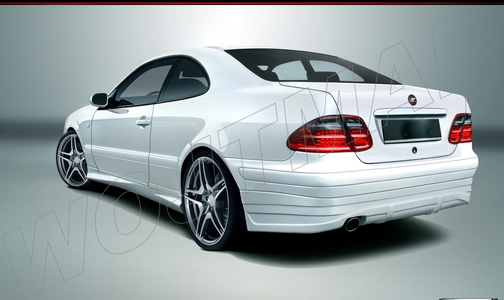 MERCEDES CLK W-208 - KOMPLETNY BODYKIT - ZDERZAK PRZEDNI + TYLNY ...