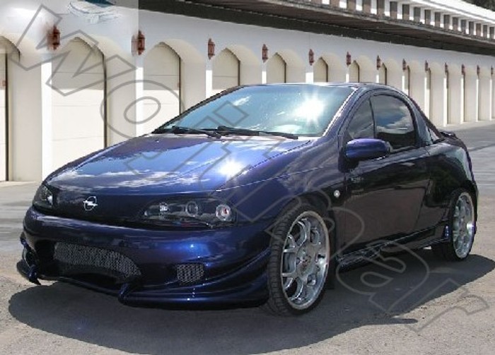 OPEL TIGRA KOMPLETNY BODYKIT-ZDERZAK PRZÓD-ZDERZAK TYŁ-PROGI-CS ...